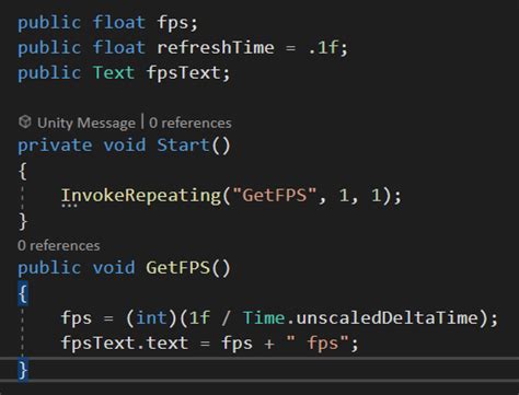 fps counter unity engine unity discussions