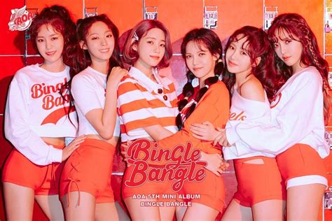 Aoa Gets Retro In Play Version Image For 5th Mini Album Bingle Bangle Allkpop