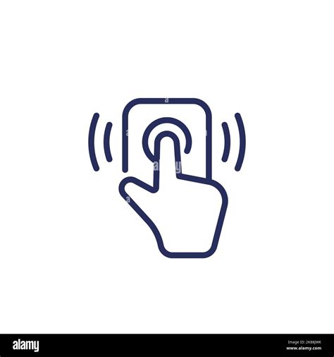 Doorbell Ring Bell Line Icon Stock Vector Image And Art Alamy