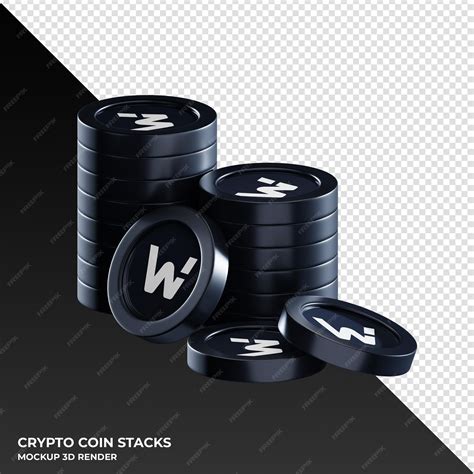 Premium Psd Woo Network Woo Coin Stacks Cryptocurrency 3d Render
