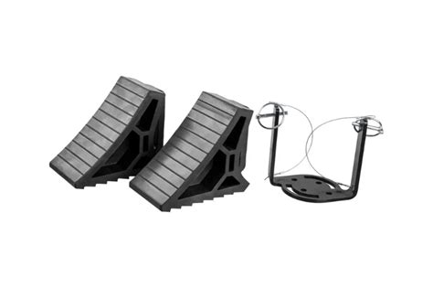 Curt 22802 Mountable Wheel Chocks 2 Pack Heavy Duty Trailer Stability