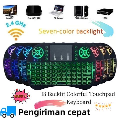 Jual 2 4ghz Mini Backlit Mini Touchpad Mouse Mini Wireless Keyboard Dengan Touchpad Dan Kunci