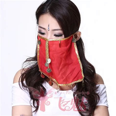 Tribal Belly Dance Accessories Jewelry Indian Costume Face Veils Belly