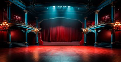 Imagem Gerada Por Ia De Um Grande Ensaio De Palco De Teatro De Uma Trupe De Teatro Foto Premium