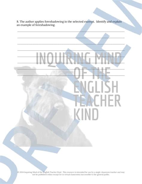 The Hobbit Chapter 19 Literary Craft Analysis Worksheet Discussion