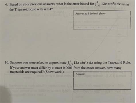Solved Suppose We Want To Find The Maximum Error Using The Chegg Com