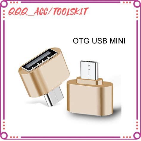 Jual Otg Mini Micro Usb And Otg Usb Mini Tipe C Shopee Indonesia