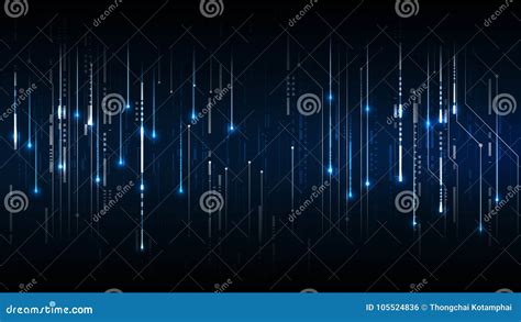 Vector Abstract Background Technology Illustration Communication Stock