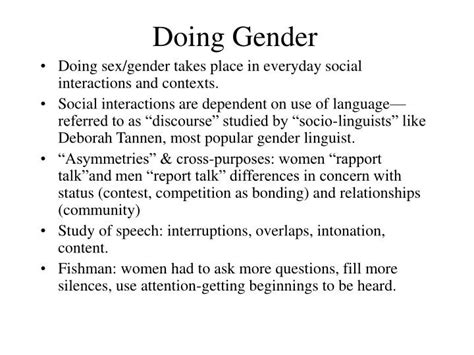 Ppt Doing Gender Powerpoint Presentation Free Download Id273951