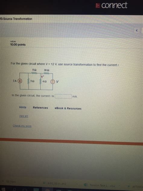 Solved For The Given Circuit V 12 V Use Source