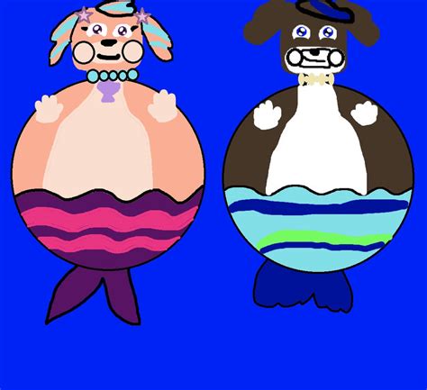 Merpups Coral And Moby Inflation By Zaxarlog On Deviantart