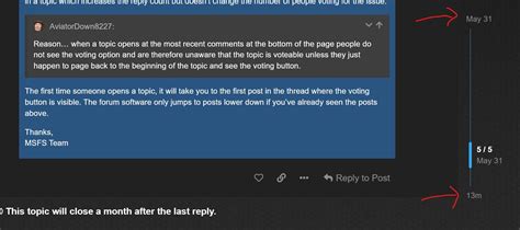 Forum Voting Button Issue General Discussion Microsoft Flight Simulator Forums