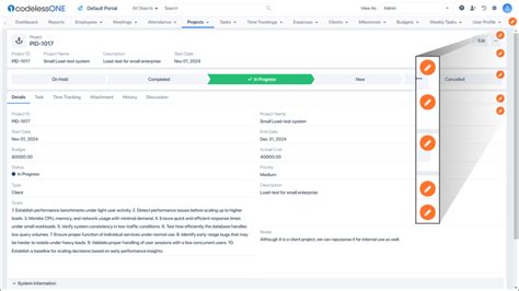 Editing The Details View Page Using Inline Edit Codeless One