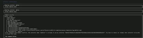 Execution Error Server Error When Start An Image Docker Engine Unraid