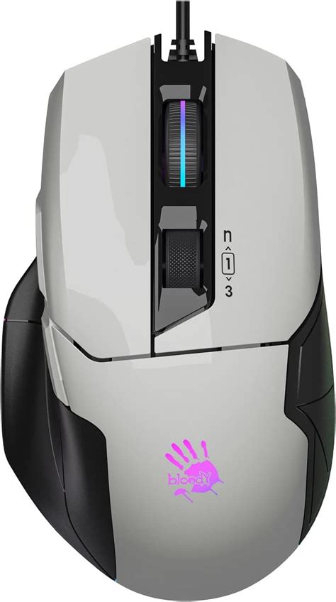 მაუსი A4tech Bloody W70 Max RGB Gaming Mouse Panda White