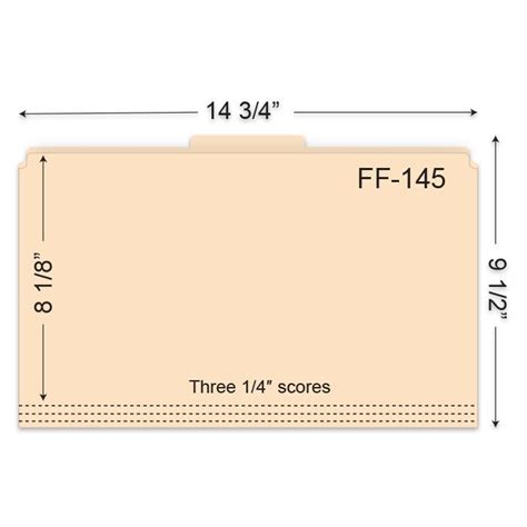 Custom Printed File Folder Jacket Left Tab Legal Size 14 34 X 9