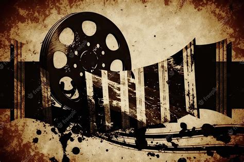 Premium Photo Vintage Looping Film Strip Melting Background 4k Reel Clutter Old Tv And Film