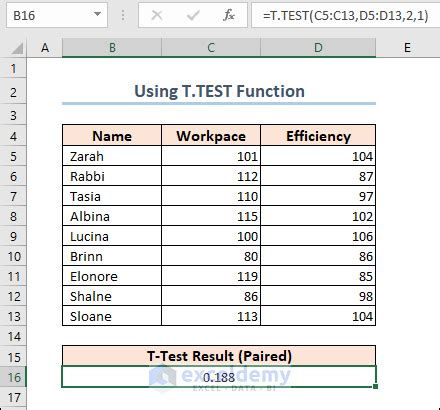 How To Do A T Test In Excel Ways With Interpretation Of Results