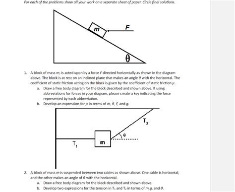 A Block Of Mass M Is Acted Upon By A Force F Chegg