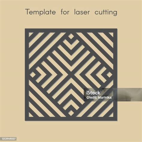 레이저 절단을위한 템플릿 나무 금속의 패널스텐실 기하학적 패턴 레이저에 대한 스톡 벡터 아트 및 기타 이미지 레이저 자르기 장식품 Istock