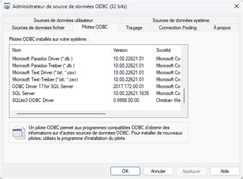 XL 365 Erreur exécution 2147467259 80004005 Gestionnaire pilote