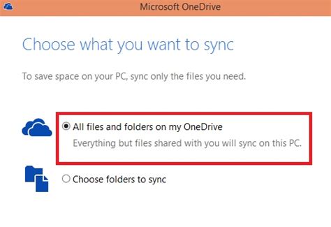 Choose Folders For OneDrive Selective Sync In Windows MWH