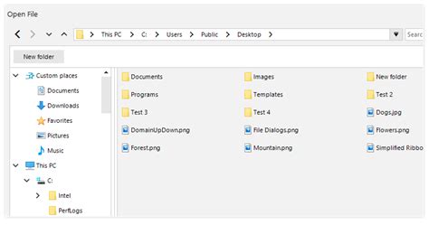 file dialogs control telerik ui for winforms components telerik