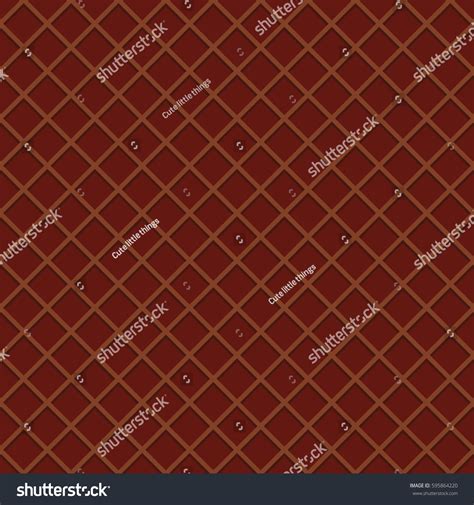 Wafer Seamless Pattern Background Ice Cream Stock Vector Royalty Free