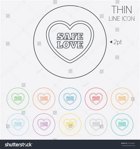 Safe Love Sign Icon Safe Sex Stock Vector Royalty Free Shutterstock