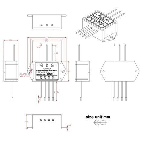 12v 10amp Forward And Reverse Relay Module For Motor Linear Actuator Reversing Relay Module