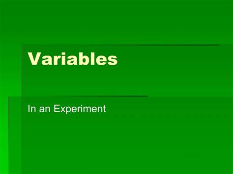 Ppt Variables Powerpoint Presentation Free Download Id240398