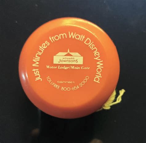 Vintage Early 1980s Walt Disney Disneyworld Howard Johnson Yoyo