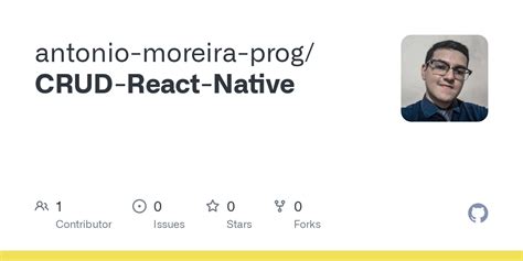 github antonio moreira prog crud react native
