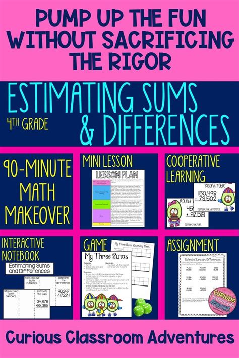 Estimating Addition And Subtraction Anchor Chart Game Practice Review Worksheet Interactive