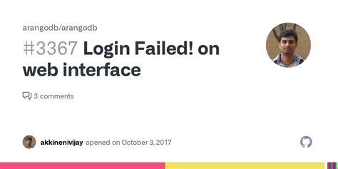 Login Failed On Web Interface Issue Arangodb Arangodb Github