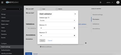 Add Validator Modal For A New User Attribute Has Text Cut Off · Issue 17795 · Keycloakkeycloak