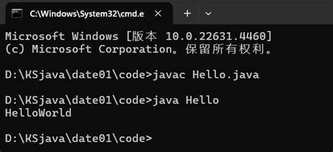 第一个java程序 helloworld 笨笨的虎狼 博客园