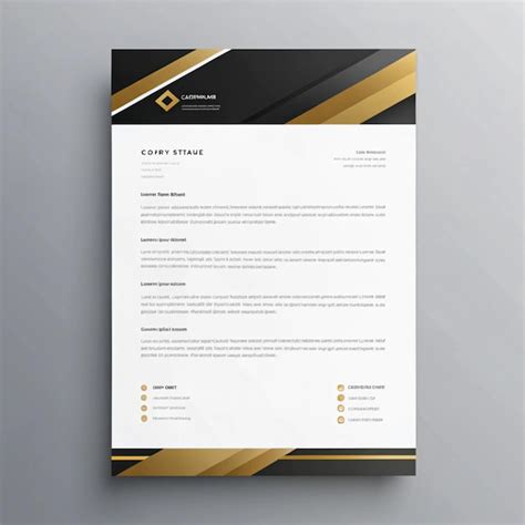 Luxury Corporate Letterhead Template Design Premium Ai Generated Image