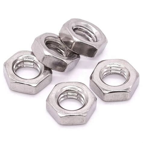 Hexagonal Stainless Steel Thin Nut At ₹ 8piece In Mumbai Id