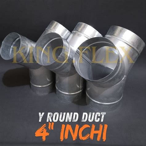 Jual Sok Sambungan Y Pipa Ducting 4 Inci Konektor Flexible Cerobong Asap Fleksibel Shopee