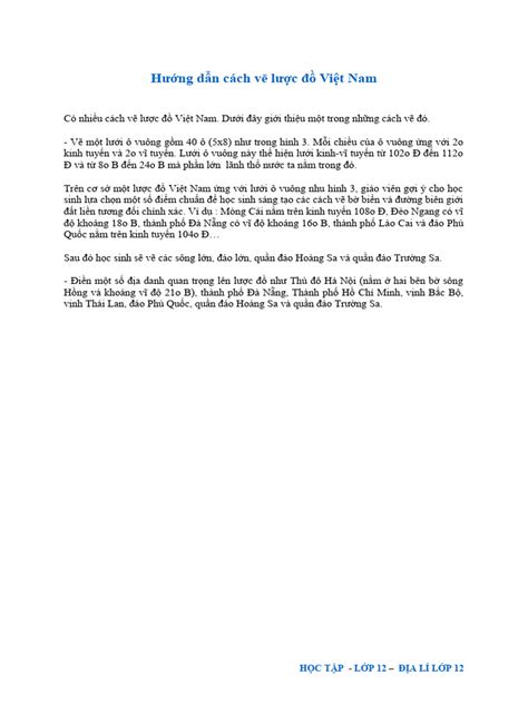 Huong Dan Cach Ve Luoc Do Viet Nam Sgk Dia Li 12 Pdf