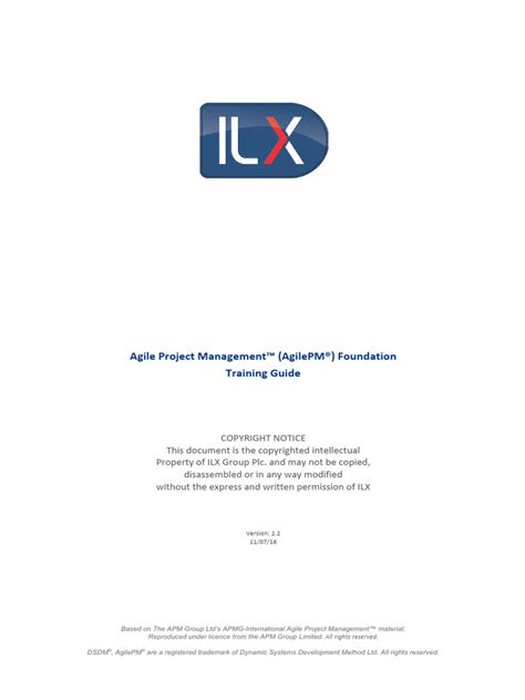 Agile Pm Foundation Training Guide Pdf