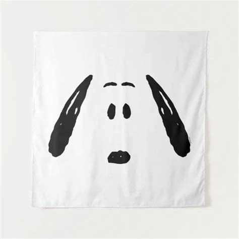 Peanuts Snoopy Face Tapestry Zazzle