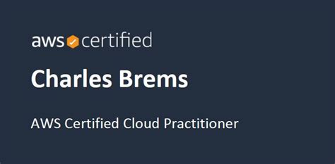 dylan brems on linkedin aws cloudpractitioner certification