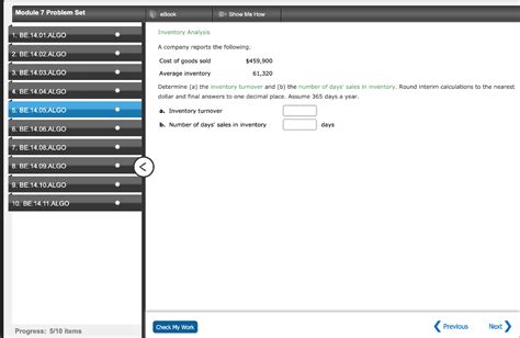 Solved Module 7 Problem Set EBook Show Me How 1 Chegg