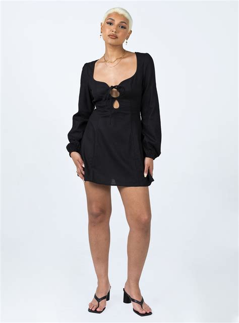 Arabela Mini Dress Black Princess Polly Usa