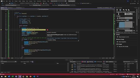 Systemindexoutofrangeexception Index Was Outside The Bounds Of The