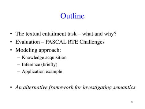 Ppt Textual Entailment As A Framework For Applied Semantics