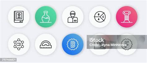 정답이 있는 시험지 법률 기둥 분자 칠판 파이 차트 인포그래픽 교사 및 각도기 그리드 아이콘을 설정합니다 벡터 각도기에 대한