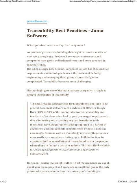Pdf Traceability Best Practices Jama Software Dokumen Tips